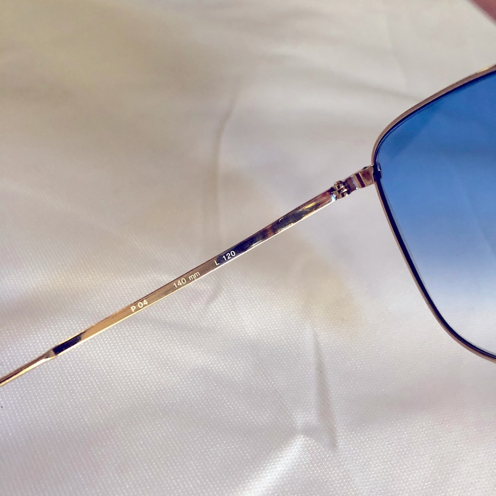 Blue Tinted Lenses On Frames Made In France Vintage - Gem